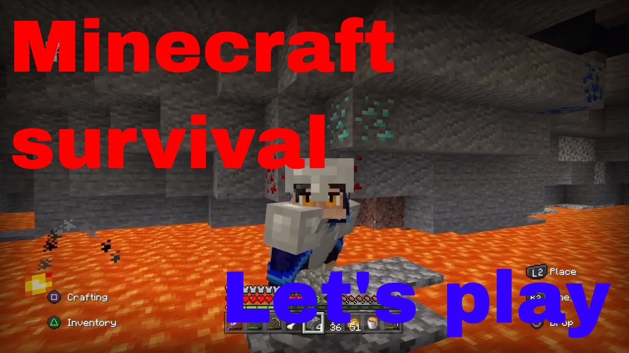 Minecraft survival let's play - MINING DIAMONDS!!! (7) - YouTube