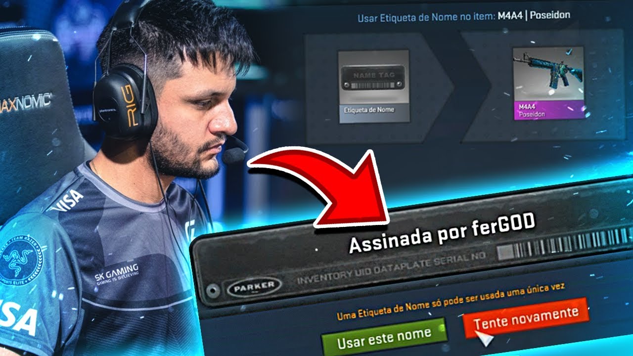 SK FER ASSINANDO minha M4A4 POSEIDON! - YouTube