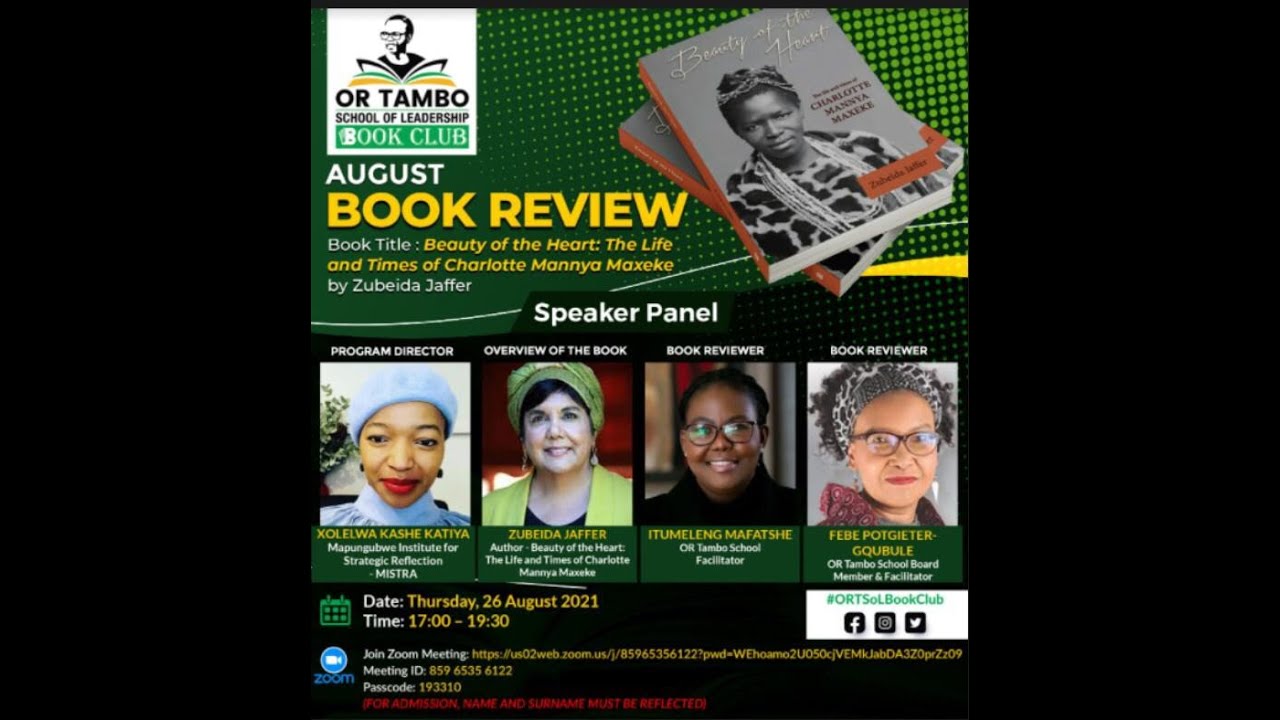 Beauty of the Heart - OR Tambo School of leadership book review - YouTube