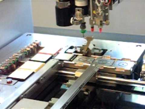 Automatic Die Bonding at Crystalaid Manufacture - YouTube