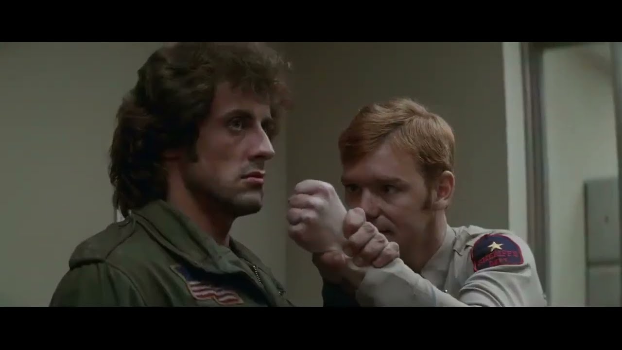 First Blood 1982 Jail Break scene - YouTube