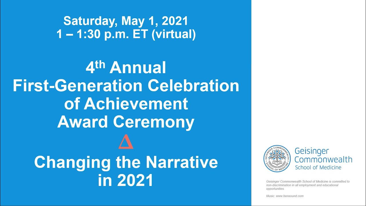 First-Generation Celebration of Achievement Award Ceremony 2021 - YouTube