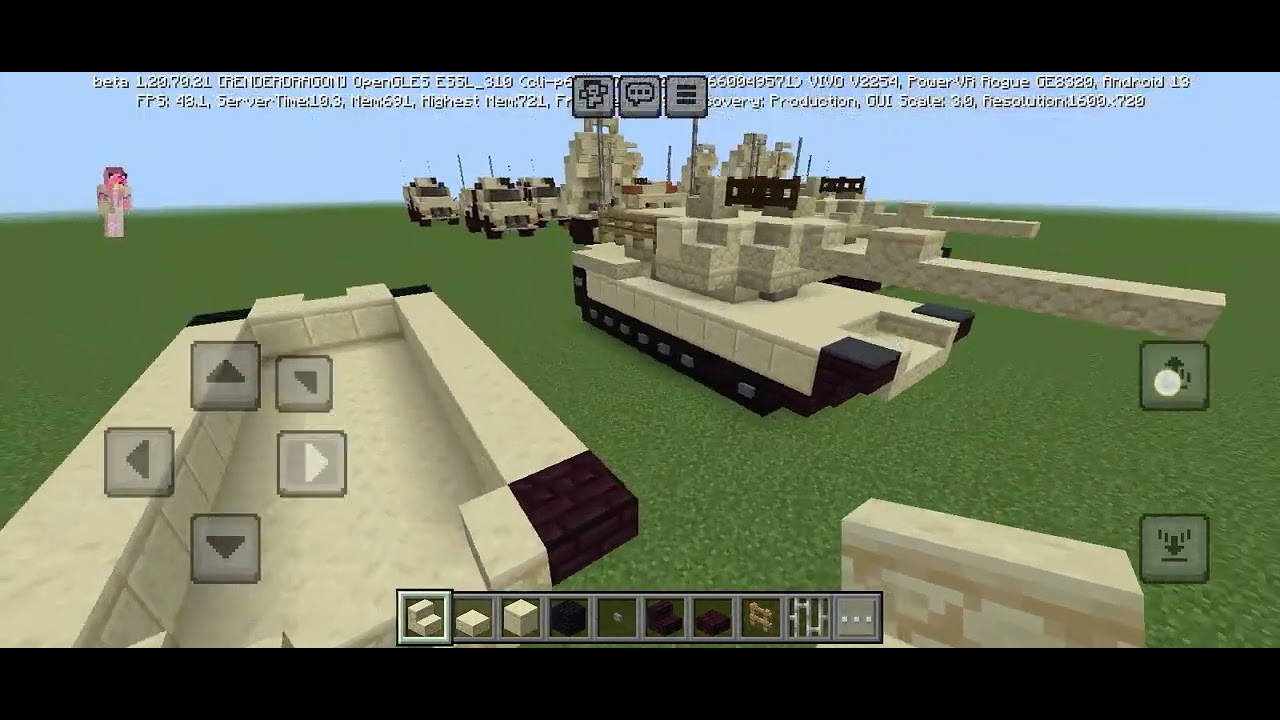 Minecraft: How To Build M1A2 Abrams Tank in Minecraft. Tutorial - YouTube