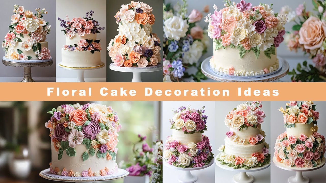 Cake decorating flowers | Floral Cake Decoration | Floral cake | cake ...