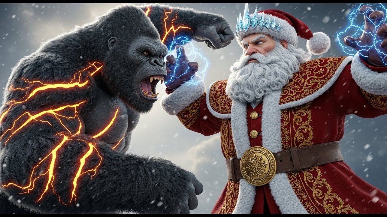 EPIC! King kong vs giant santa claus the holiday titan war - Who Wins ...