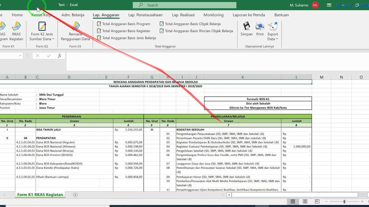 Aplikasi Laporan SPJ BOS V7 by M.a.Y Softdev (Bagian Pertama) - YouTube