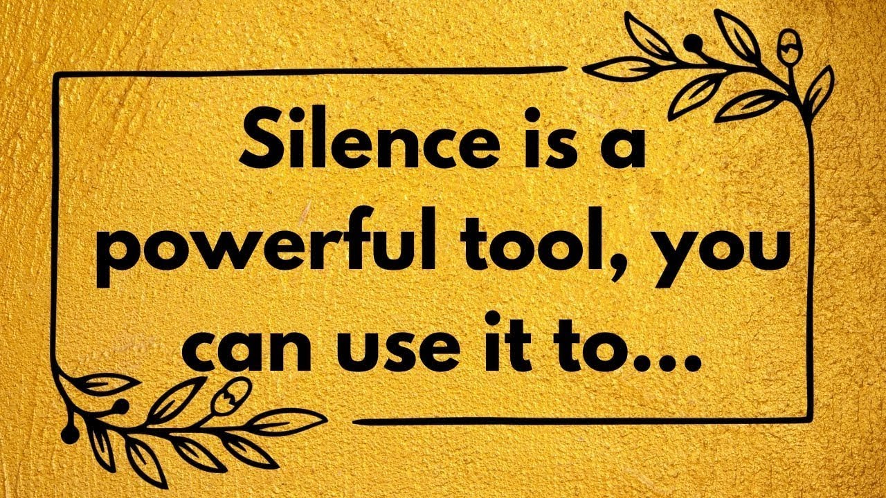 Psychology Says, Silence Is A Powerful Tool, You Can Use It To ...