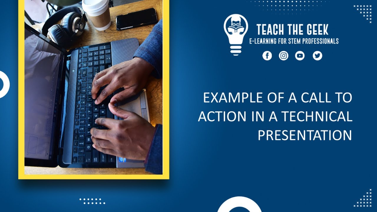Example of a Call to Action in a Technical Presentation - YouTube