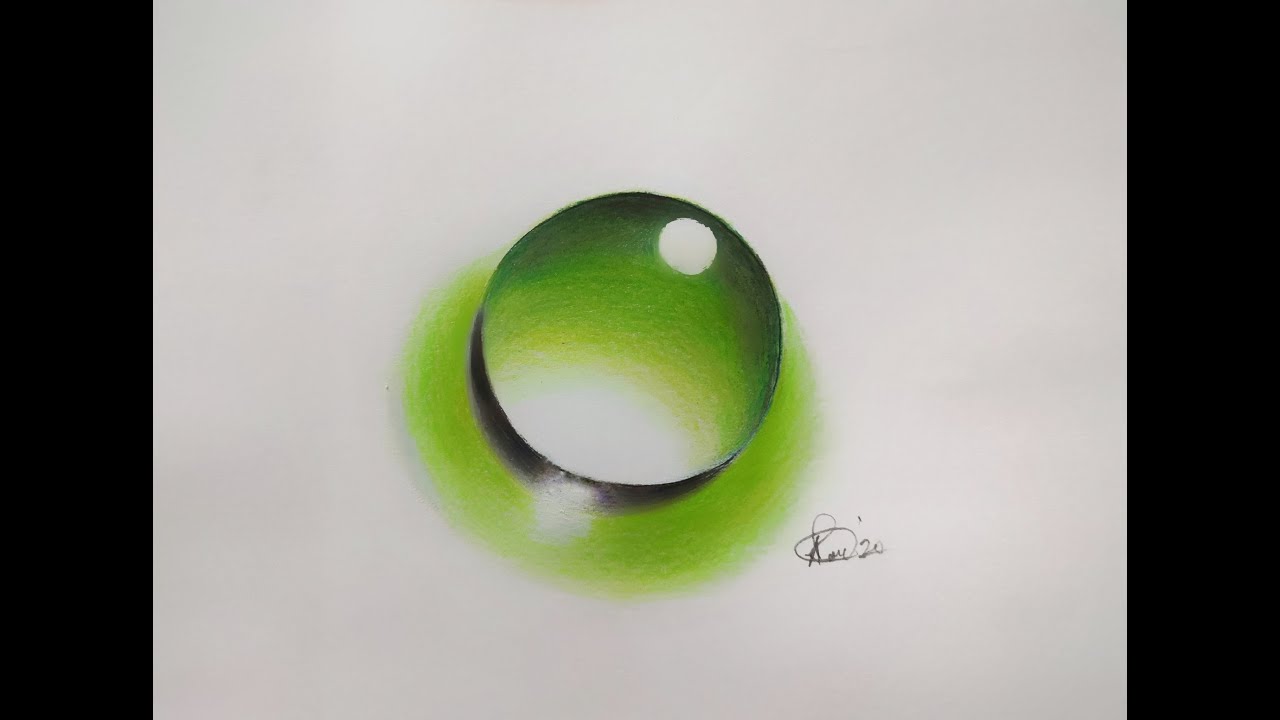 Water Drop Color Pencil Drawing 💧 ️ - YouTube