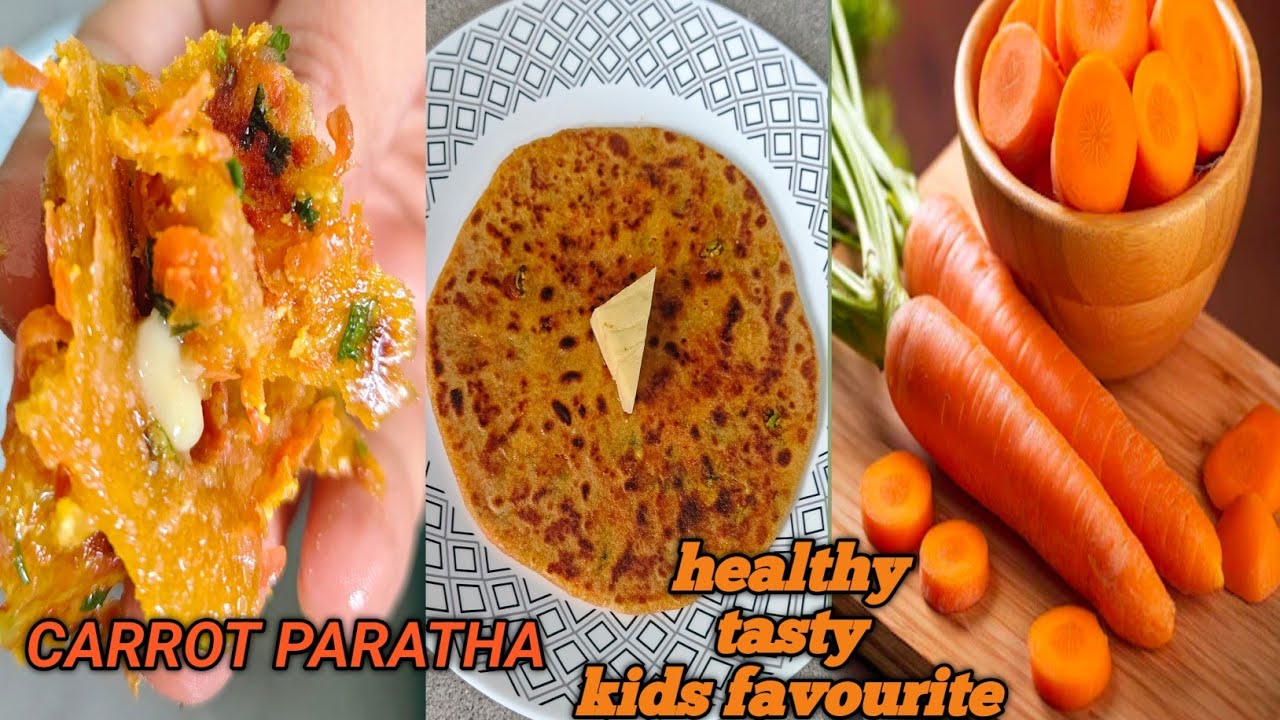 Carrot Paratha/ Gajar Paratha/ Easy Gajar Paratha Recipe/ Winter ...