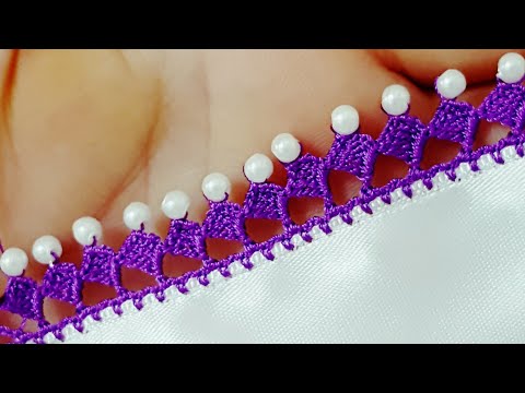 672 Kolay incili Tığ Oyası Yapımı