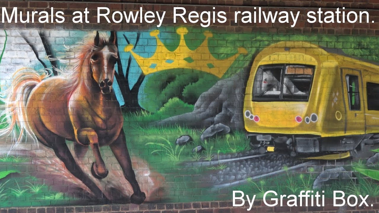 2 murals at Rowley Regis railway station, 24/02/22. - YouTube