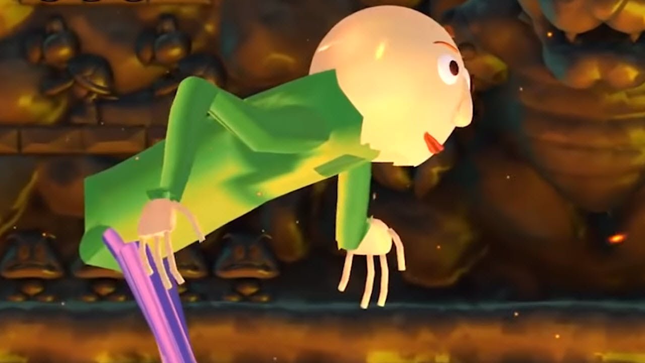 Baldi's Basics in New Super Mario Bros. Wii - YouTube