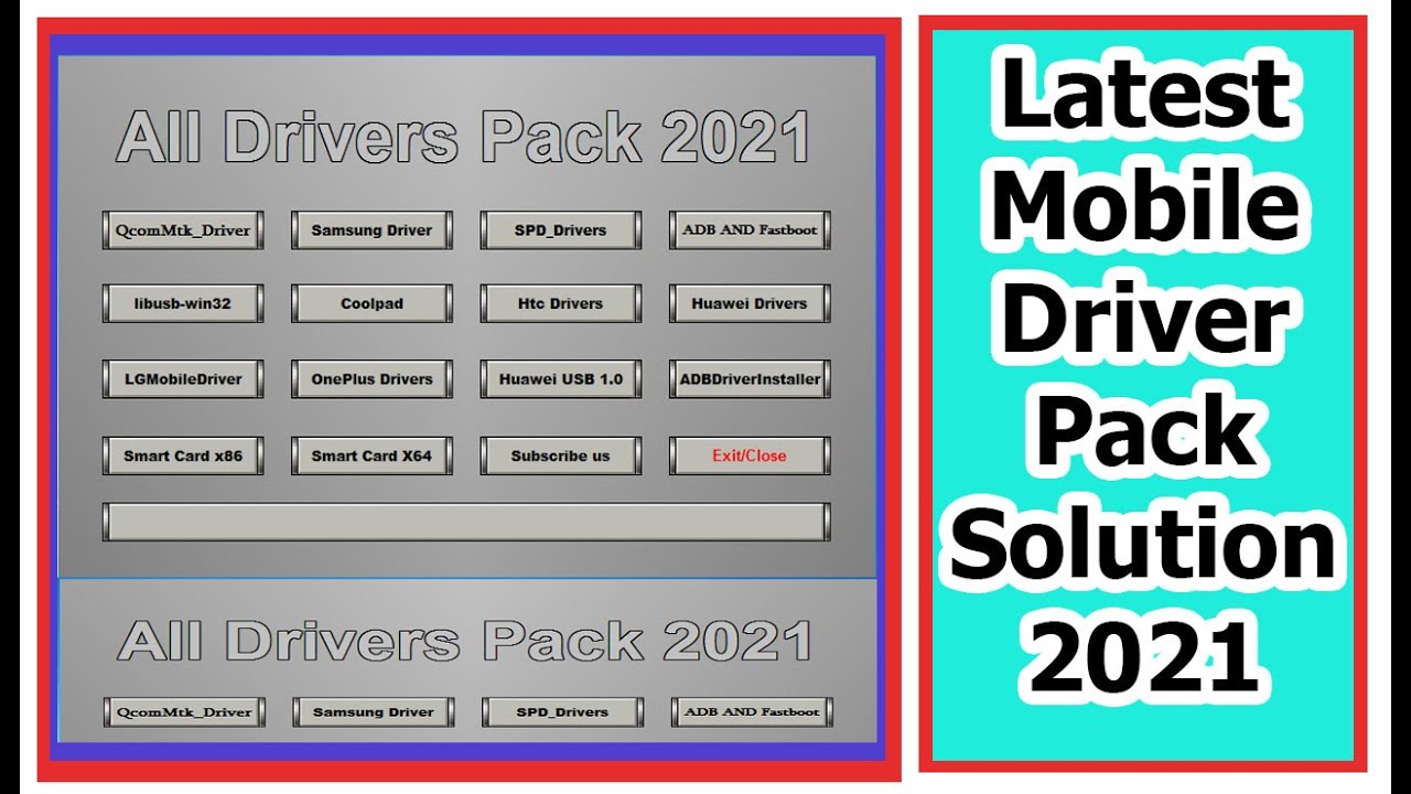 Latest Mobile Driver Pack Solution 2021 | All New Mobile Driver One ...