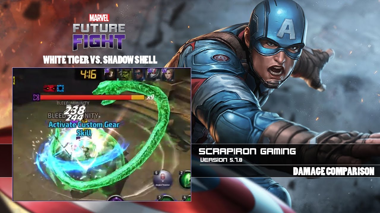 Marvel Future Fight - Warriors Of The Sky - Damage Comparison of White ...