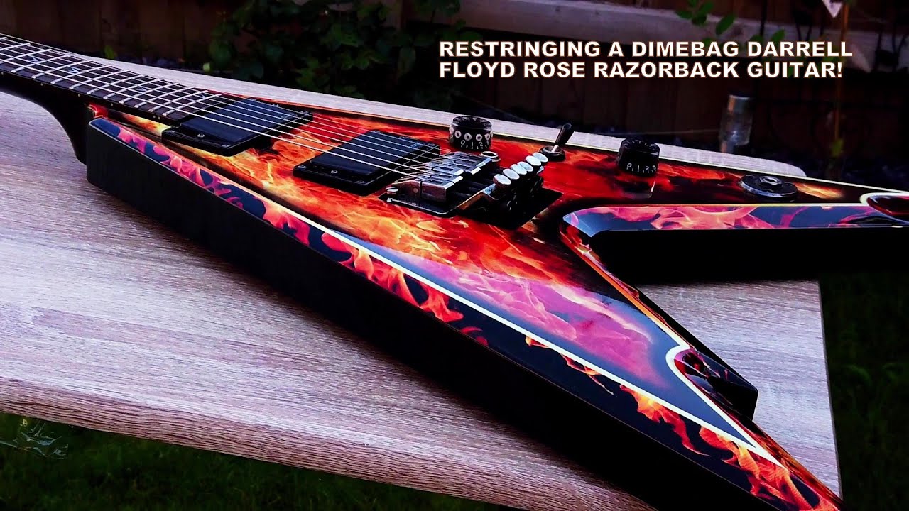 Restringing A Razorback Guitar Floyd Rose Tremolo & Playing Master Of ...