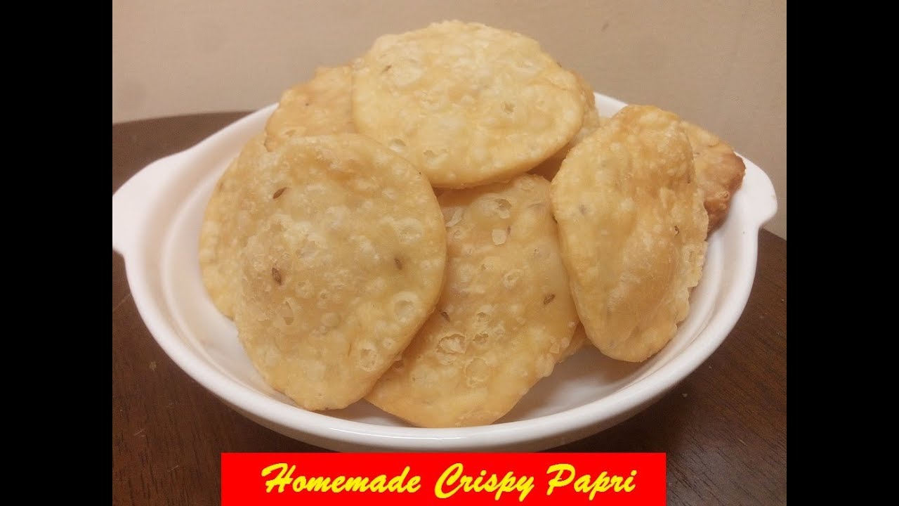 Homemade Crispy Papri | Crispy papdi | Flour papri | Papri for chaat ...