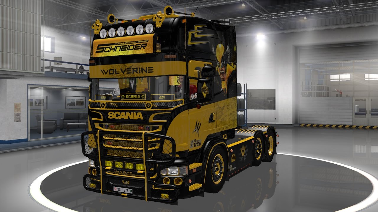1.27 Euro Truck Simulator 2 Mod Vorstellung Scania V8K R520 Wolverine ...