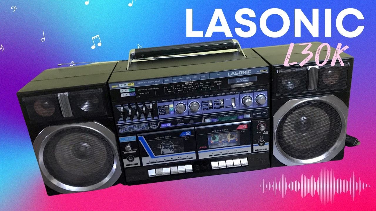 Lasonic L30K - Boombox Ghettoblaster vintage 80s 🔈🇵🇪 - YouTube