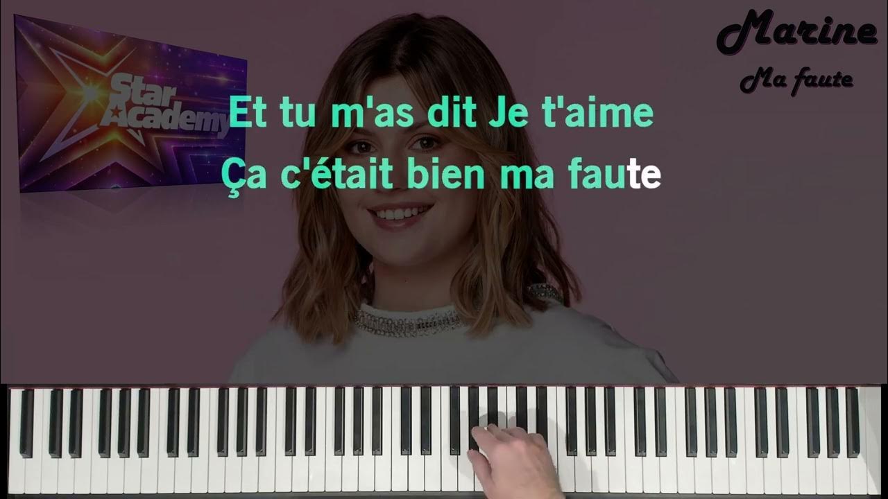 Marine (Star Academy 2024) - Ma faute (karaoke instrumental) - YouTube