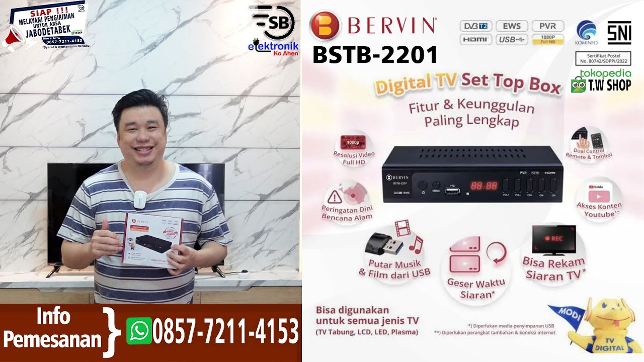 Cari SETOP BOX Bandung || BERVIN BSTB-2201 Rekomendasi Ko Ahen ...