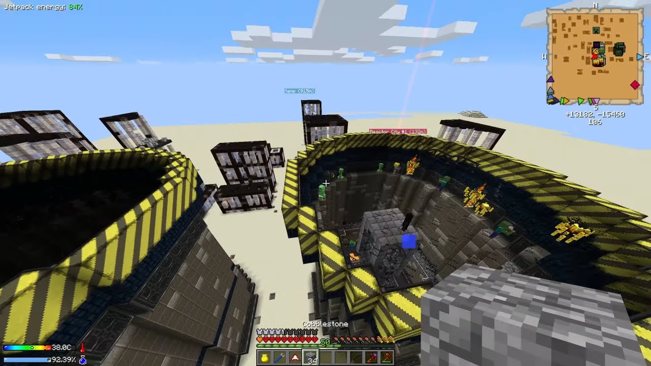 Minecraft - Crash Landing Part 8: Ruined Reactors - YouTube