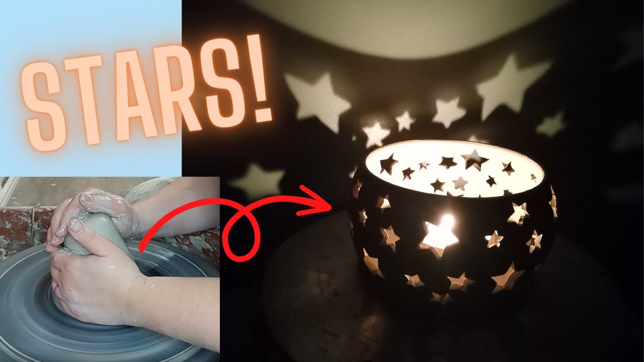 Pottery luminary throwing, piercing, and carving- fun pottery- no ...