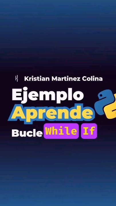 Ejemplo de While y If en Python, aprende Python desde cero #python ...