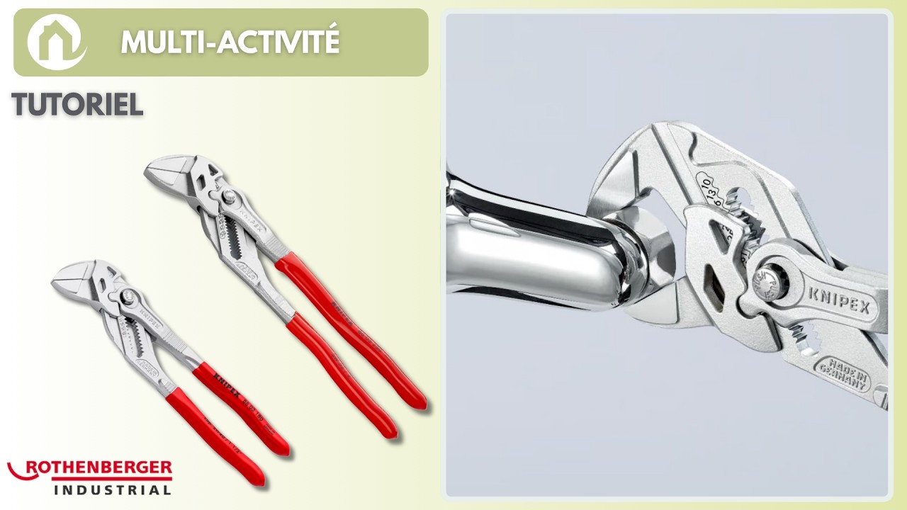 Utilisation & caractéristiques des pinces-clé | Knipex - YouTube
