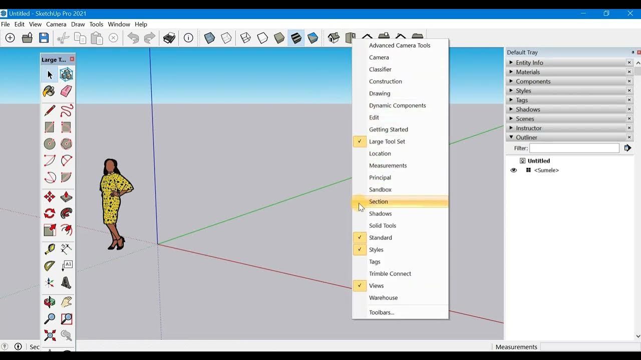 SketchUp Basics - Modifying Toolbars - YouTube