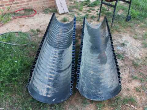 Container Gardening - Part2 - Culvert for a frame - YouTube