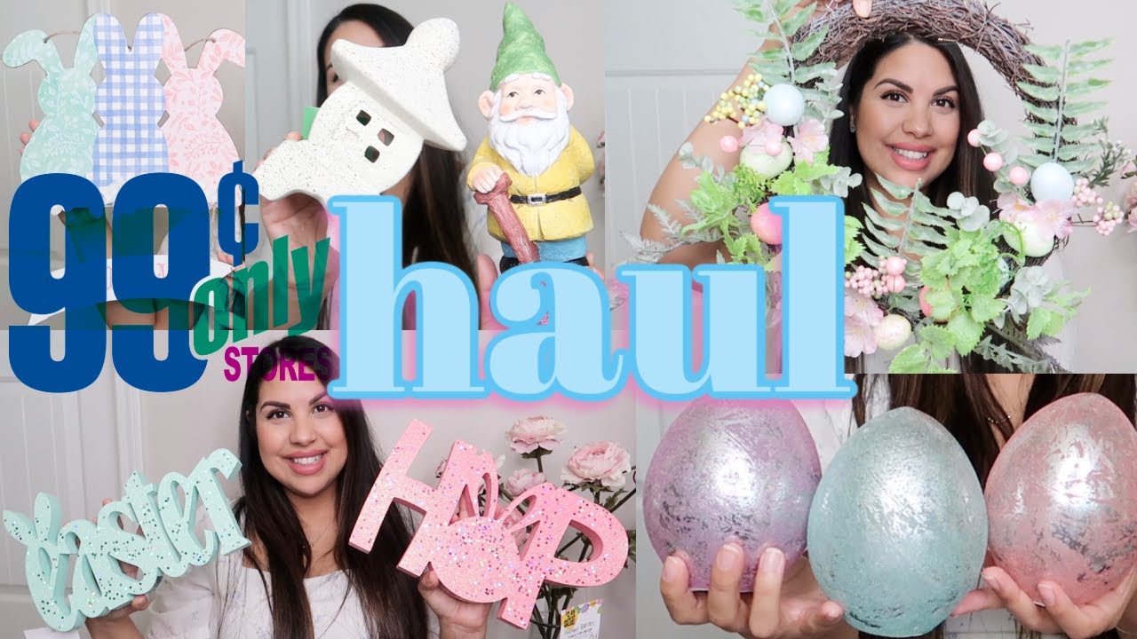 99 CENTS ONLY DECOR SPRING DECOR HAUL | NEW 2021 EASTER & SPRING FINDS ...