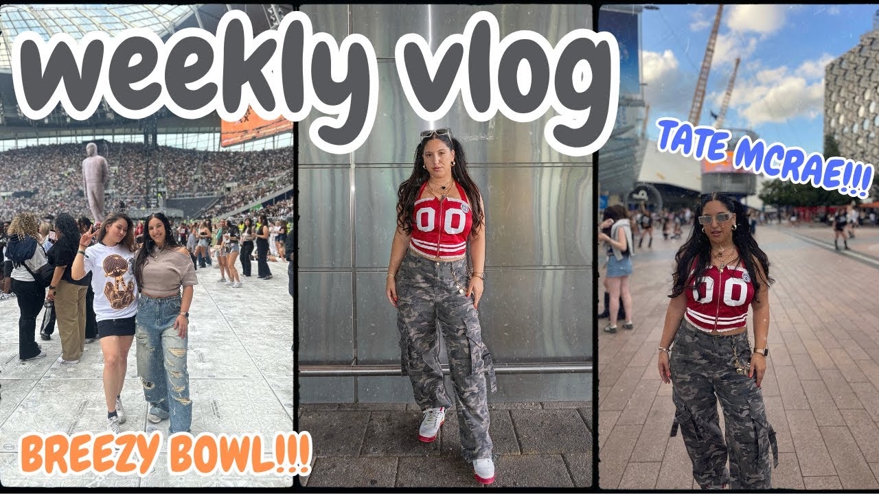 chris brown breezy bowl + tate mcrae miss possessive tour!!! | weekly ...