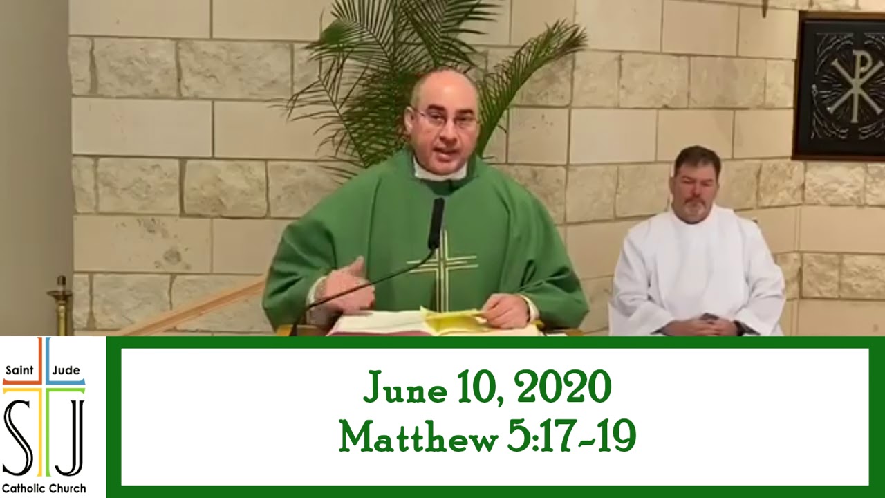 Homily - Fr. Andrew Semler - June 10, 2020 - YouTube