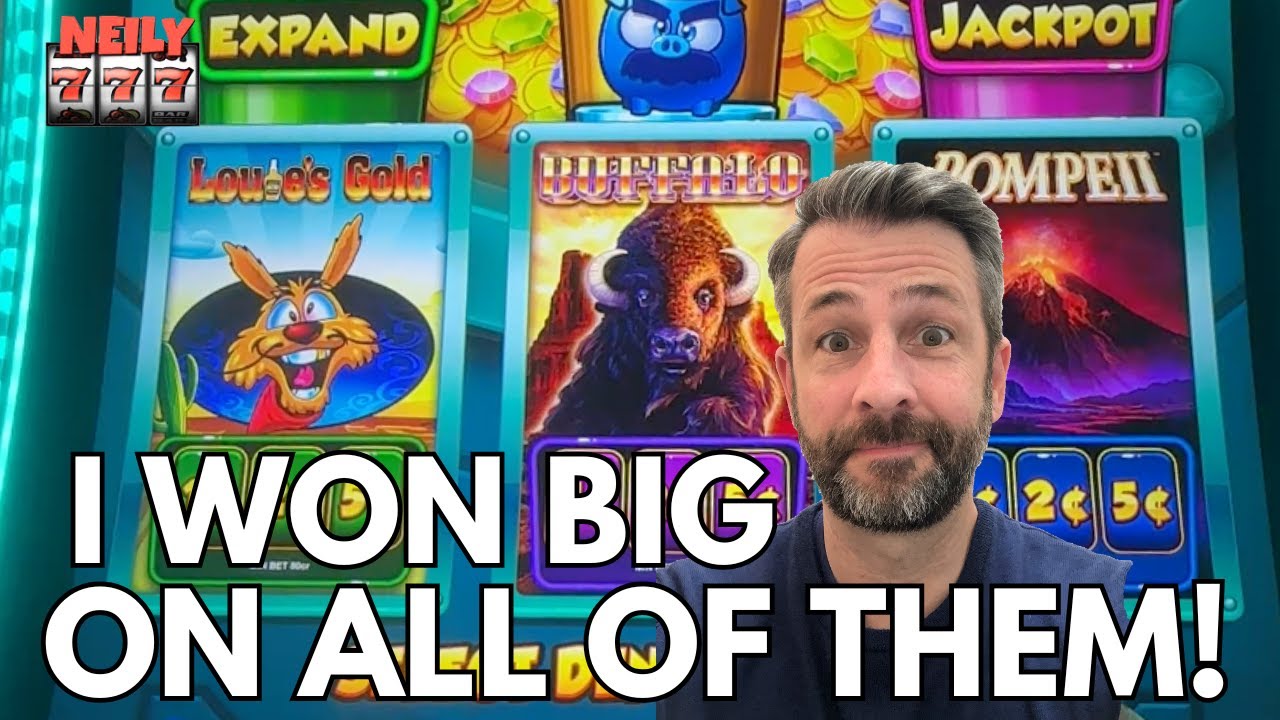 THIS WAS SO EASY! I PLAYED ALL 3 SLOTS on the BANK BUSTER SLOT MACHINE ...