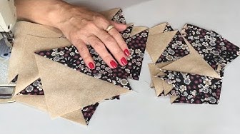 Bloco de PATCHWORK Mais Fácil do Mundo de Costurar 😲💖 - YouTube