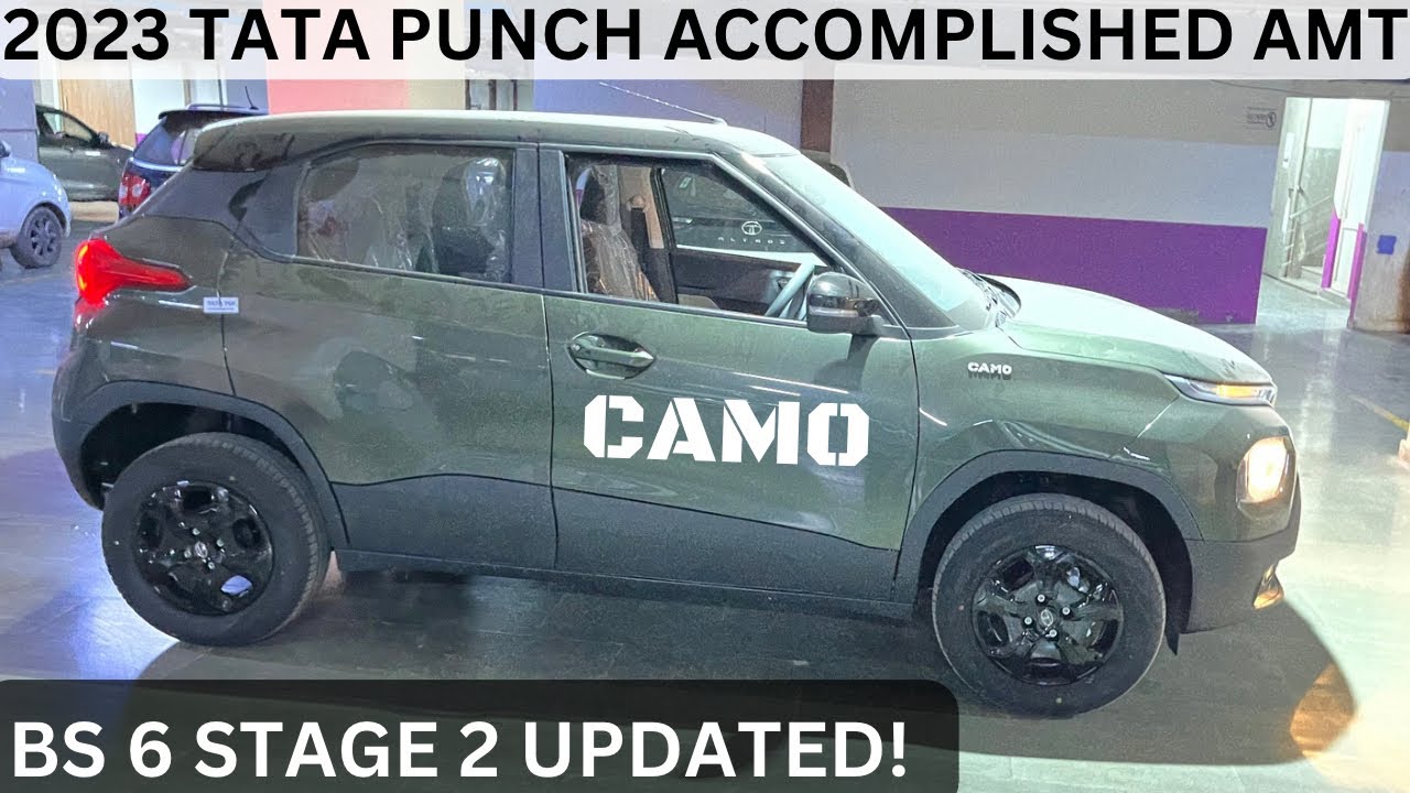2023 Tata Punch Accomplished AMT 🔥 | CAMO Edition 💚 | Tata Punch 2023 ...