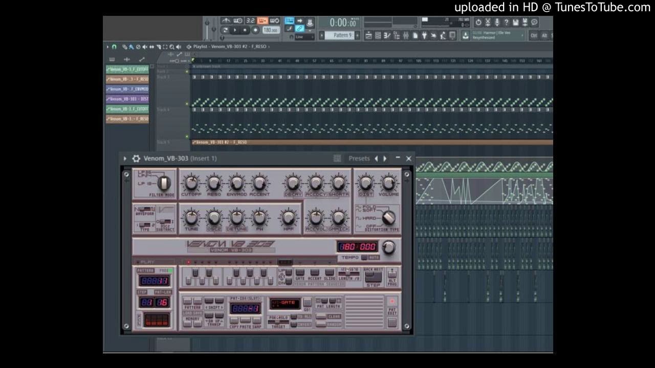 ///TB-303 clone///Free Vsti Plugin Venom VB-303 test track (Aphex Twin ...