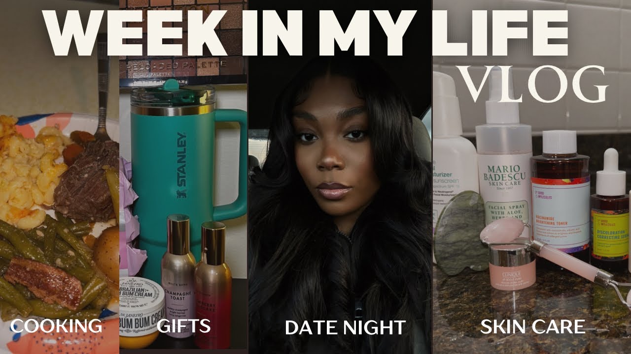 WINTER DIARIES VLOG| DATE NIGHT, CHRISTMAS LIGHTS, SKIN CARE ROUTINE ...