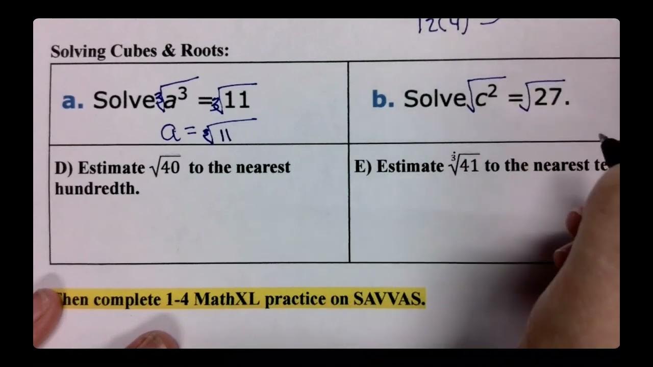 Perfect Squares/Cubes & Roots Part 4 - YouTube