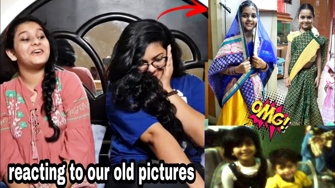Reacting to our childhood and old pictures | soundarya with varshini ...