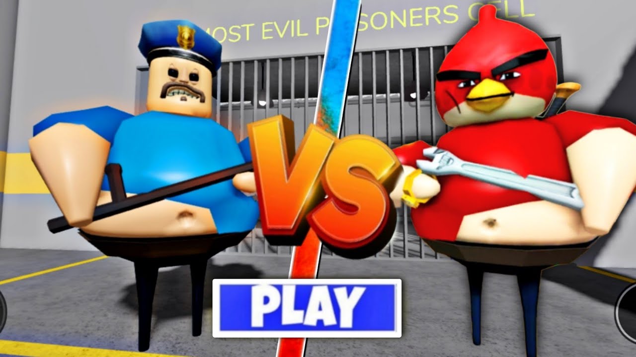 Roblox Angry Birds Barry VS Policeman Person Run!.. روبلوكس الطيور ...