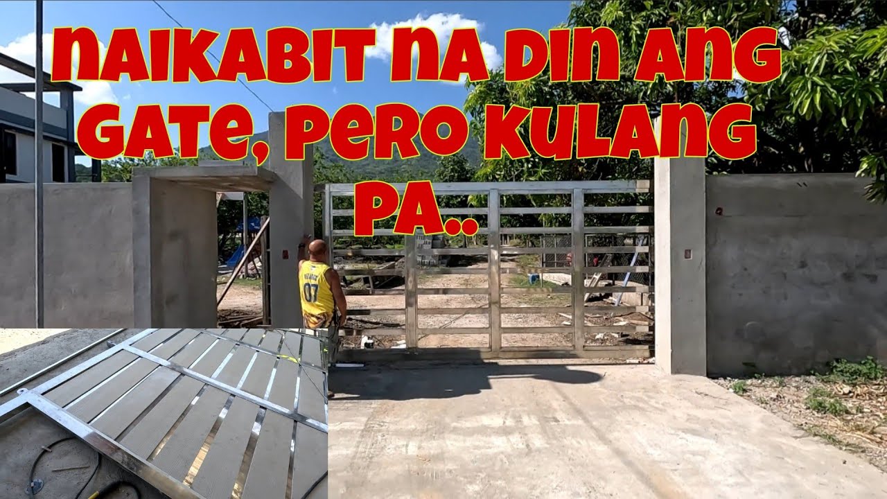 Naka tayo na ang gate, Makaya kaya ng motor ang timbang pag kinabit na ...