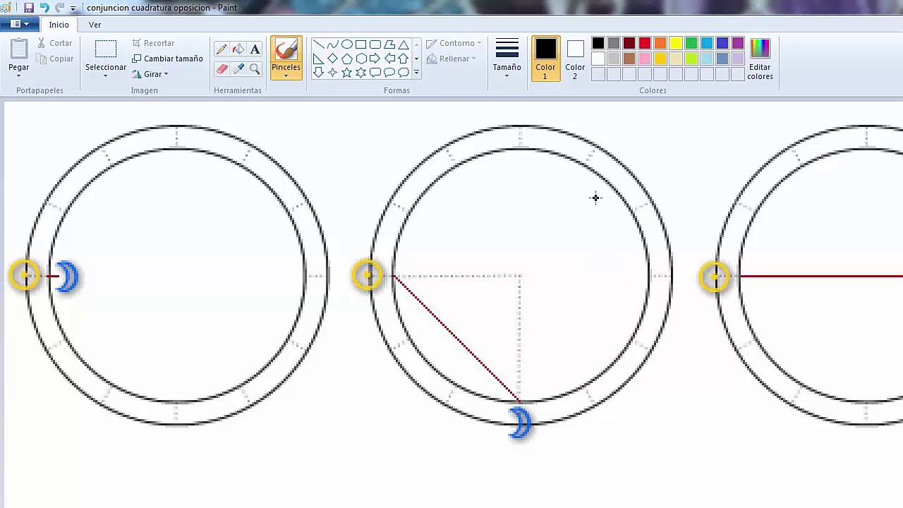 ASTROLOGIA cuadraturas y oposiciones - YouTube