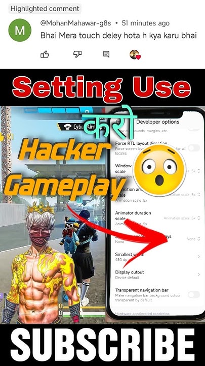 Solve Display Touch Problem 😱 Touch Delay Freefire Sensitivity Setting ⚙️ 96% Working Tricks # ...