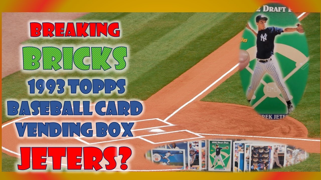 Breaking BRICKS! Awesome 1993 Topps Baseball Card Vending Box PERFECT ...