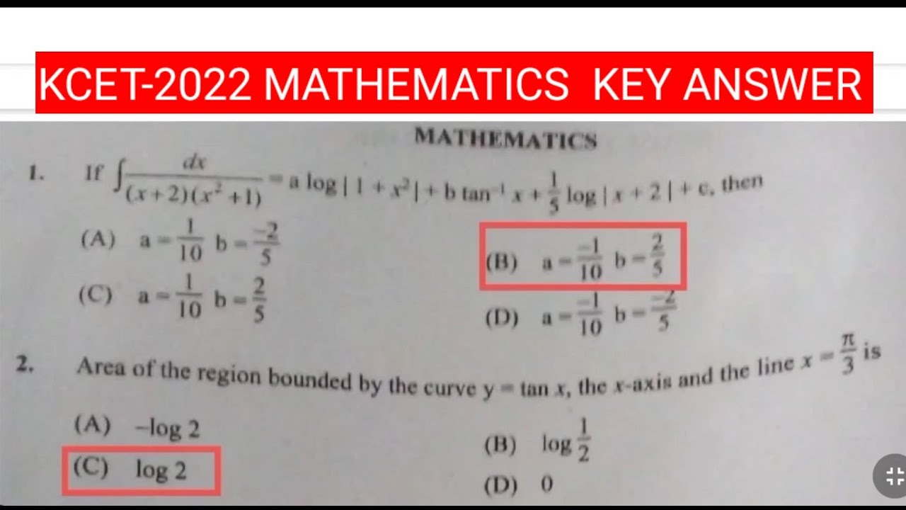 Kcet Maths Answer Key 2022 Kcet Maths Exam Answer Key 2022 Kcet Maths kcet-maths-answer-key-2022-kcet-maths-exam-answer-key-2022-kcet-maths
