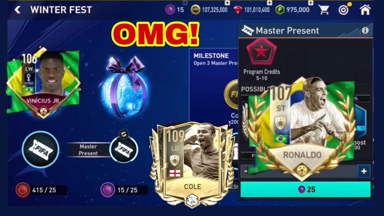 WINTER FEST PRESENTS PACK OPENING! R9 RONALDO IN WINTER FEST PRESENTS ...