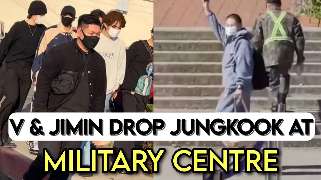 Taehyung Drop Jungkook & Suga at Military Centre, BTS Drops JK & SUGA ...