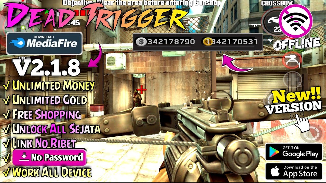GAME FPS DEAD TRIGGER MOD APK V2.1.8 TERBARU 2025 UNLIMITED MONEY - YouTube
